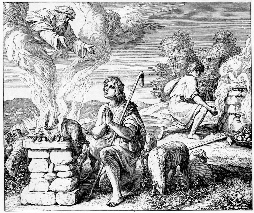 Жертвоприношения Каина и Авеля - Шнорр фон Карольсфельд Юлиус